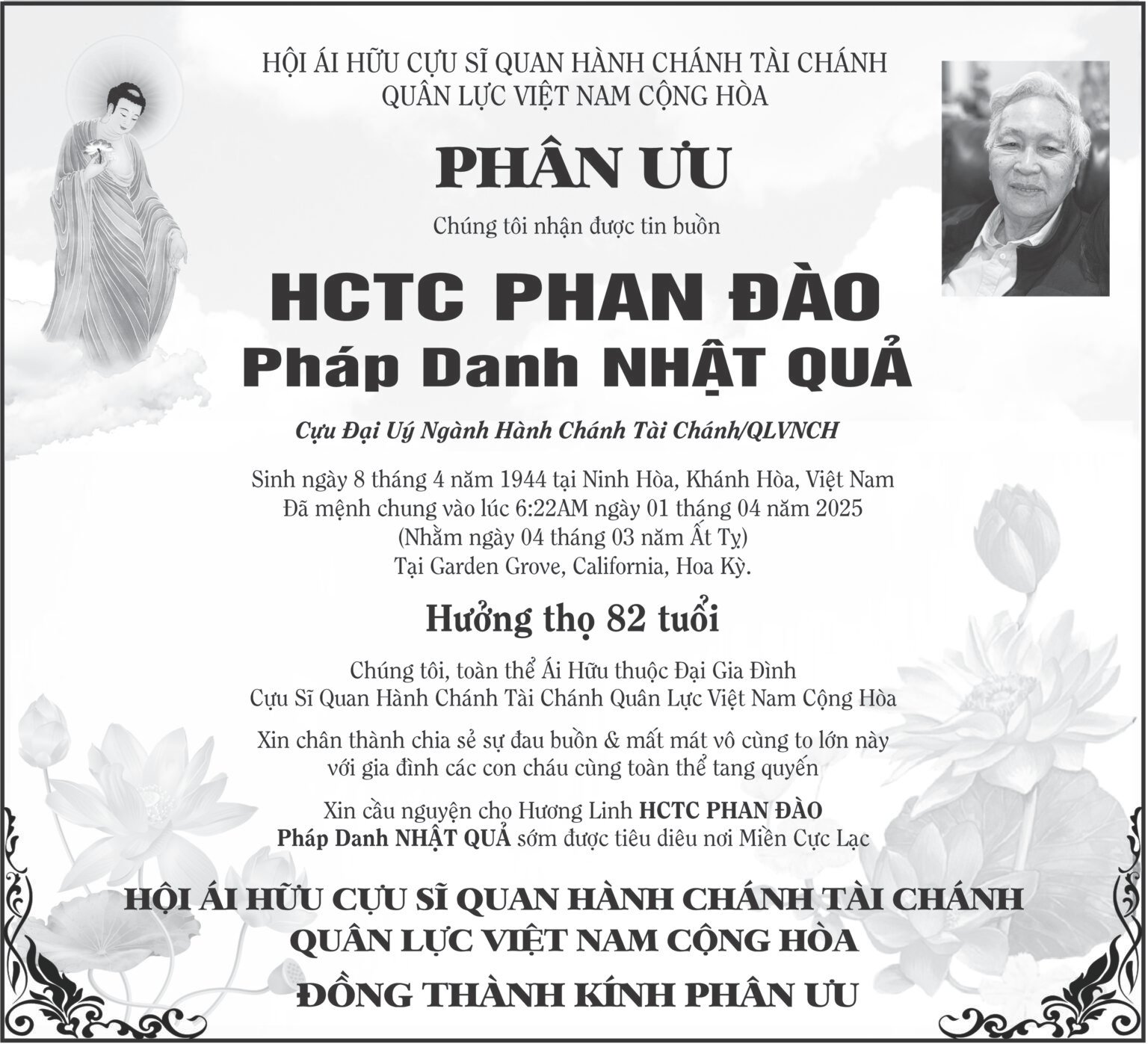 PHÂN ƯU: HCTC PHAN ĐÀO – Vien Dong Daily News